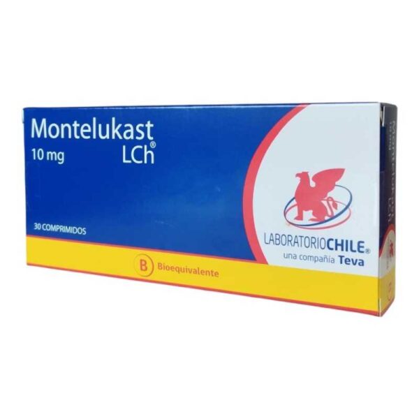 Montelukast 10 Mg (Lab Chile) x 30 Comprimidos - EcoFarmacias