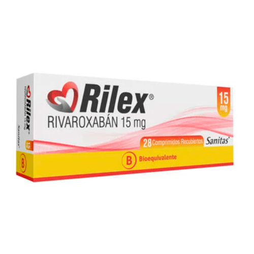 Rilex Rivaroxaban 15 mg x 28 Comprimidos Recubiertos (Sanitas ...