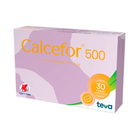 Calcefor 500 mg x 30 comprimidos masticables (Lab. Chile) - EcoFarmacias