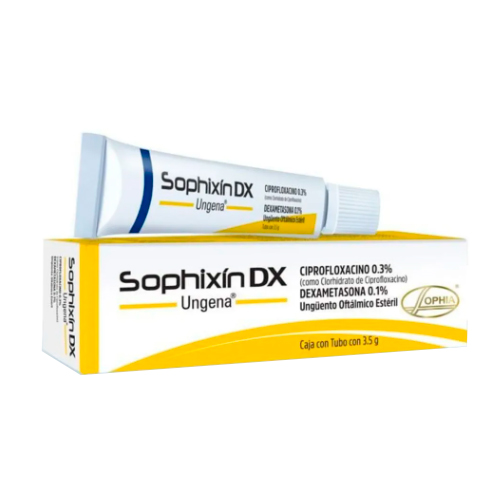 Sophixin DX Unguena Ungüento Oftálmico 0,3% / 0,1% x 3,5 g - EcoFarmacias