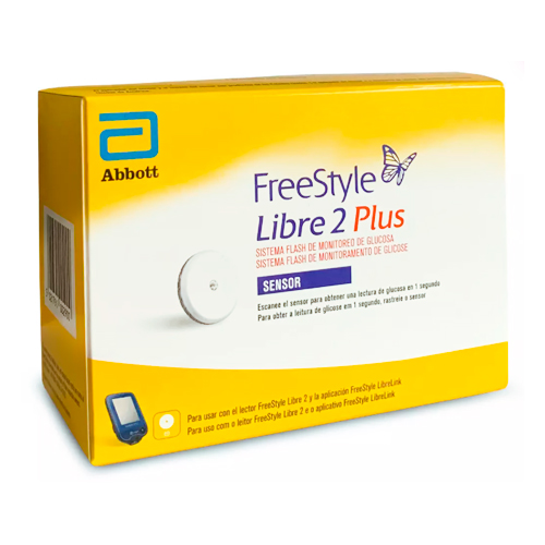 FreeStyle Libre 2 Plus Sensor Monitoreo Continuo de Glucosa - EcoFarmacias