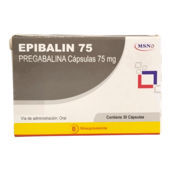 Epibalin Pregabalina 75 mg x 30 cápsulas (MSN) - EcoFarmacias